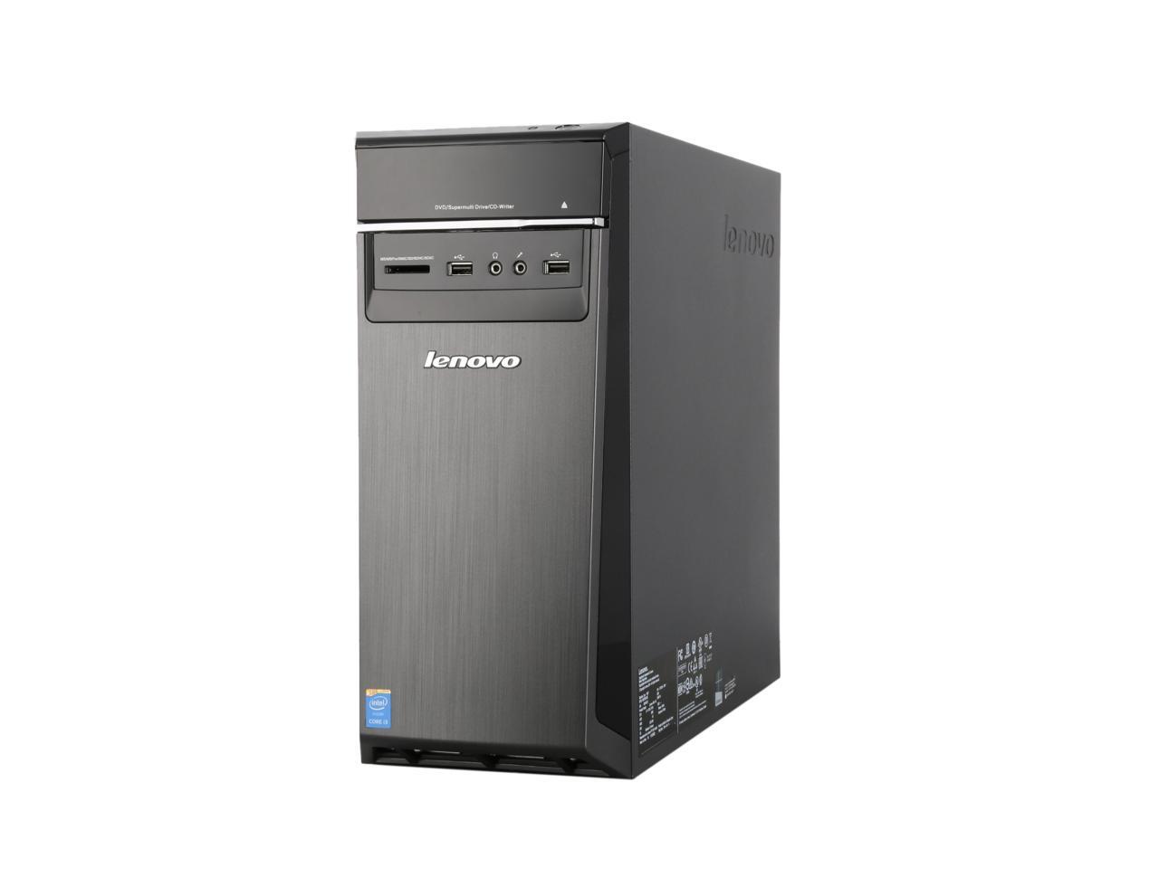 Open Box: Lenovo Desktop Computer H50-50 (90B700ENUS) Intel Core i3 ...