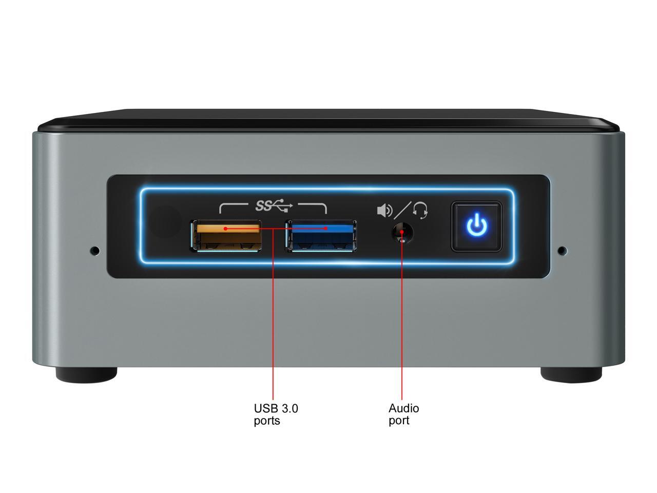Intel Desktop Computer NUC Kit BOXNUC6CAYSAJ Celeron J3455 (1.50 GHz) 2 ...