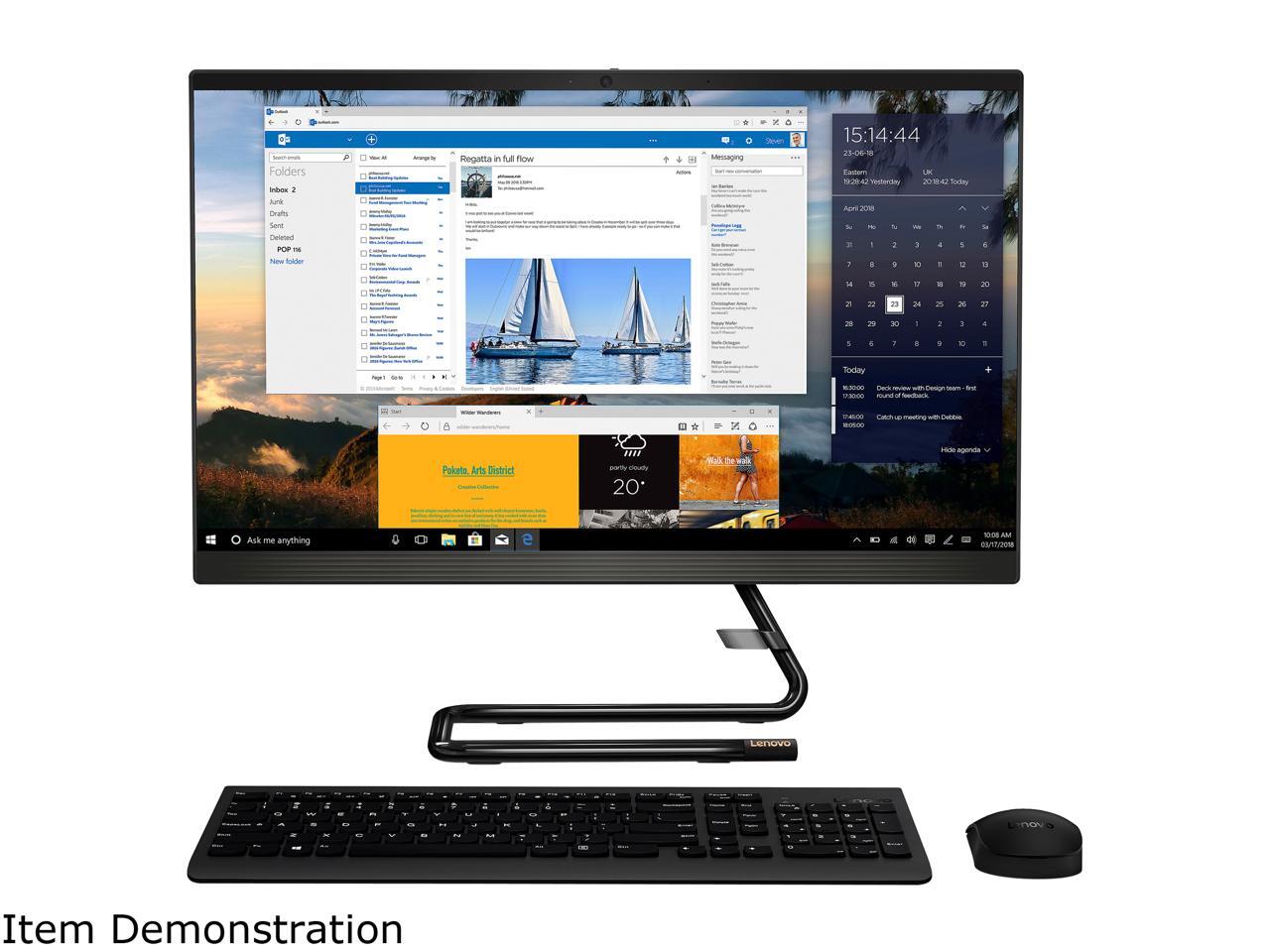 Lenovo All-in-One Computer IdeaCentre A340-24ICK F0ER0001US Intel Core ...