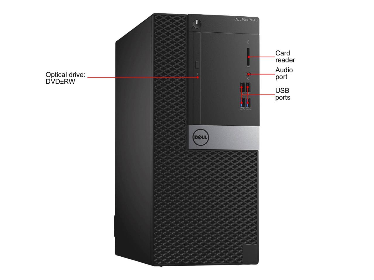 Refurbished: Dell Grade A OptiPlex 7040 Tower Intel Core i5 6500 (3.20 ...