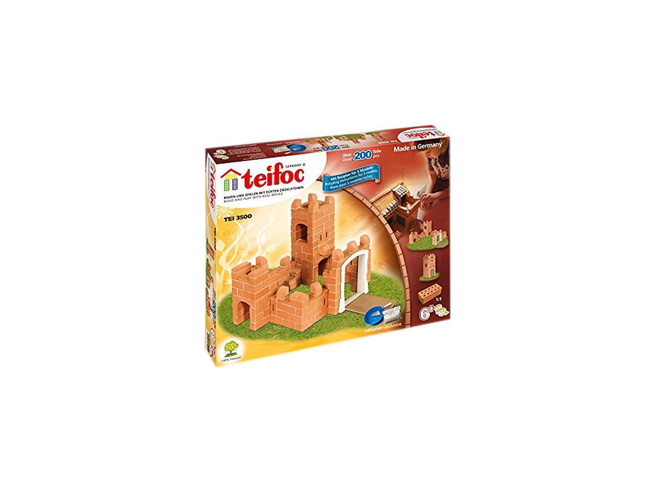 Teifoc 3500 Medium Castle Brick Construction Set - 200 Pcs. - Newegg.com