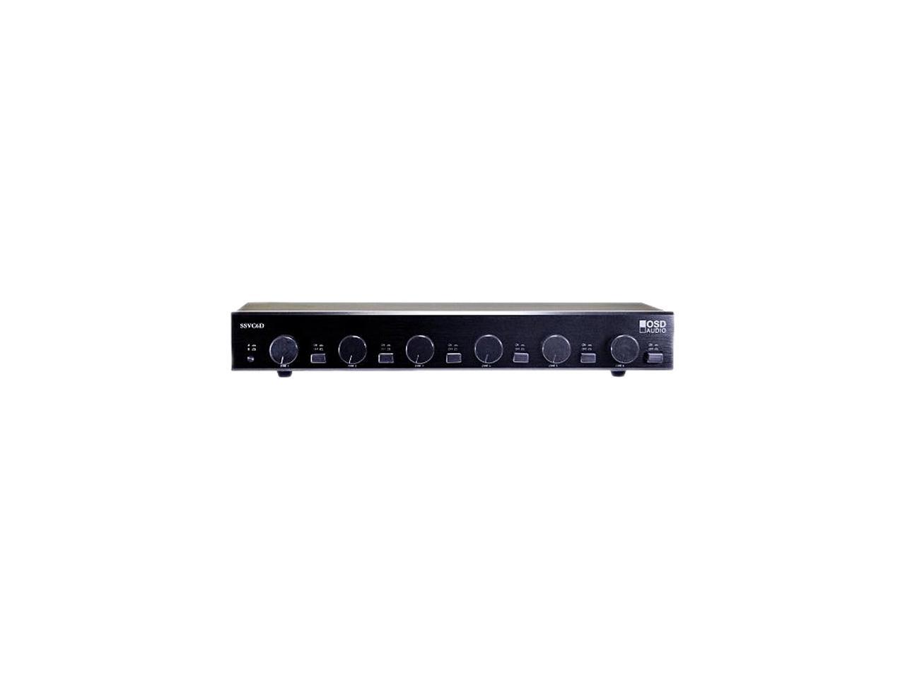 OSD Audio SSVC6-D Dual Source 6-Zone Speaker Selector with Volume ...