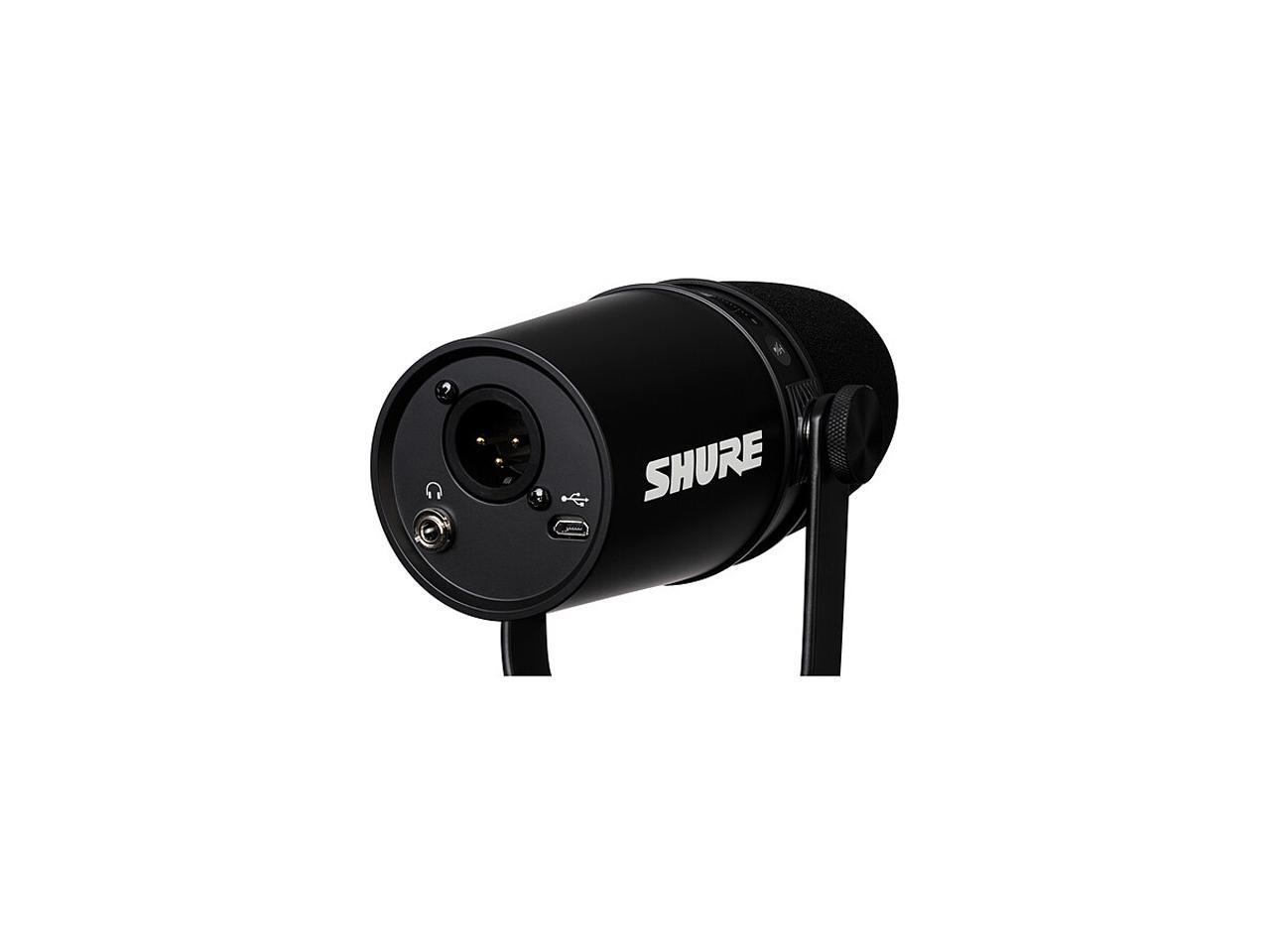 Shure MV7 Podcast Microphone (Black) for Podcasting, Home Recording and ...