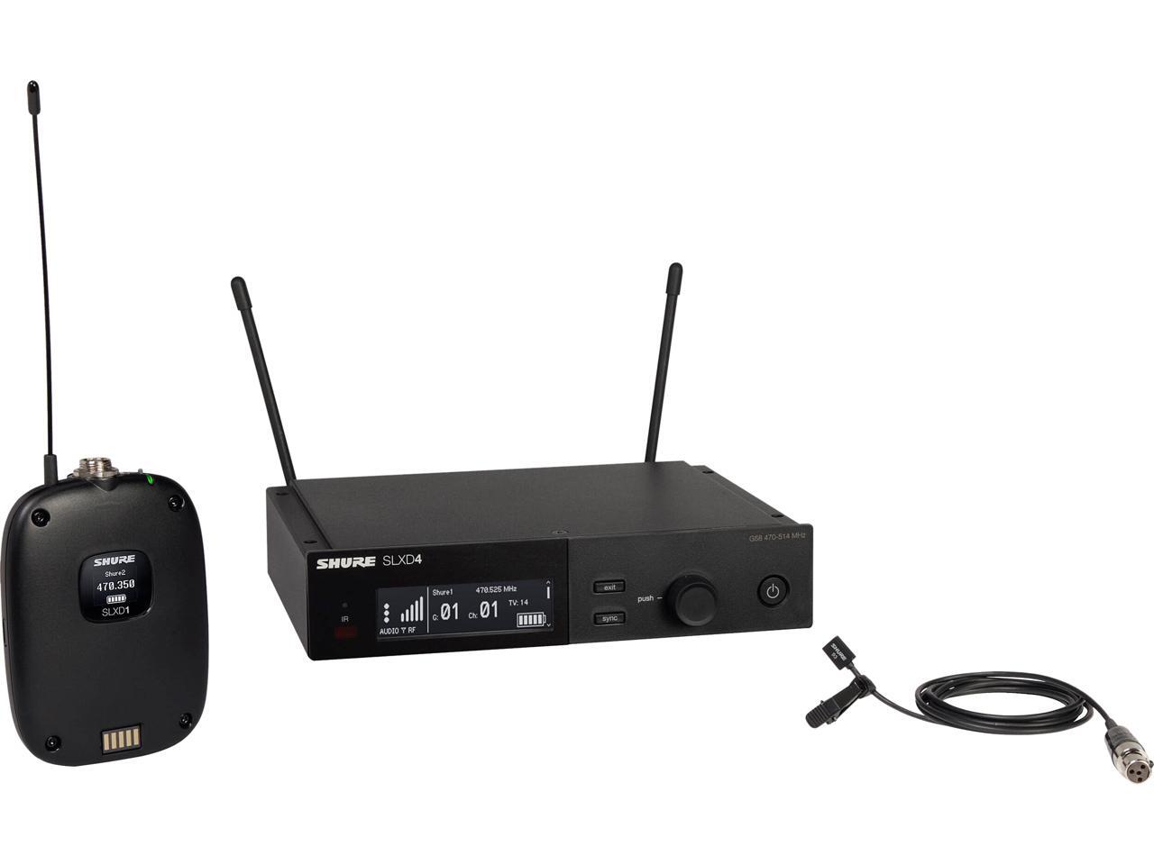 Shure SLXD14/93-H55 Wireless System with SLXD1 Bodypack Transmitter and ...