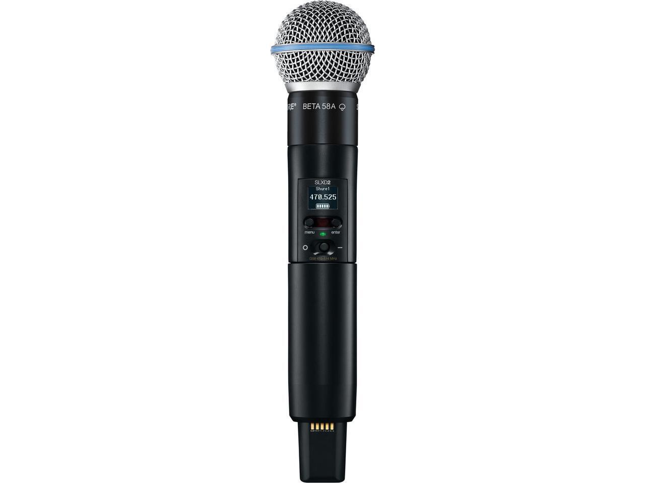 Shure SLXD2/B58=-J52 Handheld Transmitter, Frequency Band Version: J52 ...