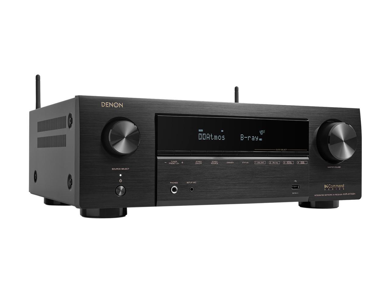Denon - AVR-X1700H 7.2 Ch AVR, Advanced 8K Upscaling, 3D Audio - Dolby ...