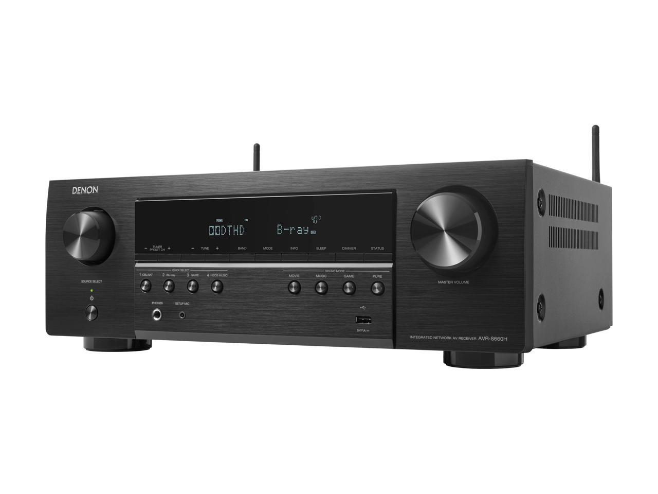 Denon - AVR-S660H 5.2 Ch AVR, Advanced 8K Upscaling, 3D Audio - Dolby ...