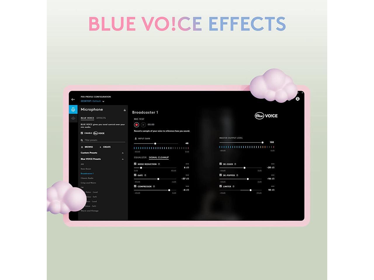 Logitech Blue Yeti Premium USB Gaming Microphone for Streaming, Blue VO ...