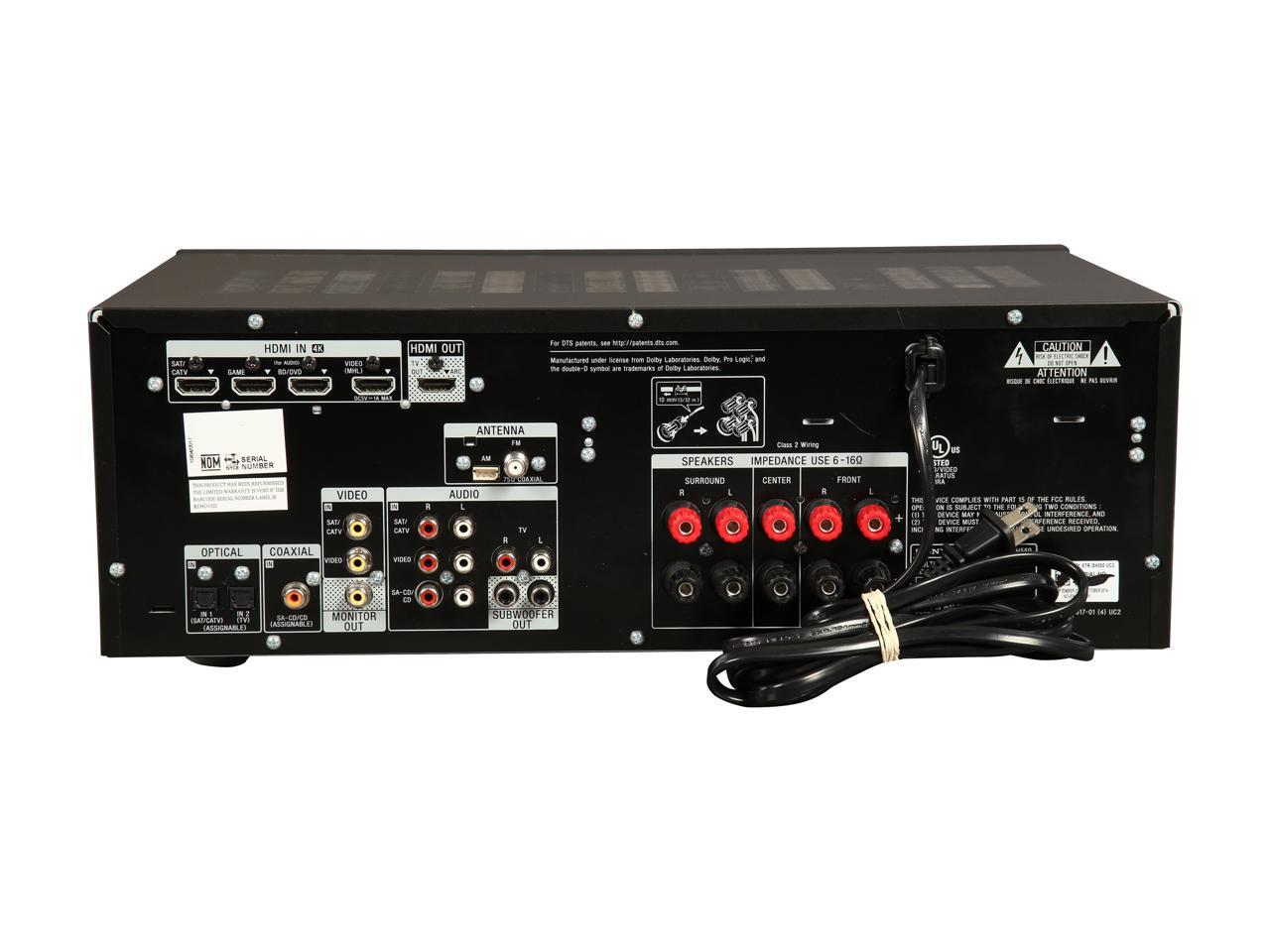 Refurbished: SONY STR-DH550 5.2-Channel Receiver with No Microphone ...