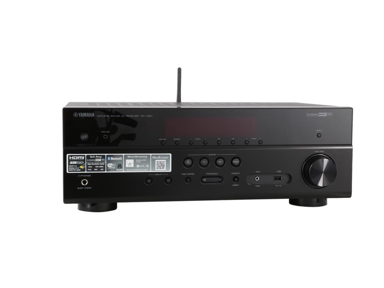 Open Box: Yamaha RX-V481 5.1-Channel Network A/V Receiver, Black ...