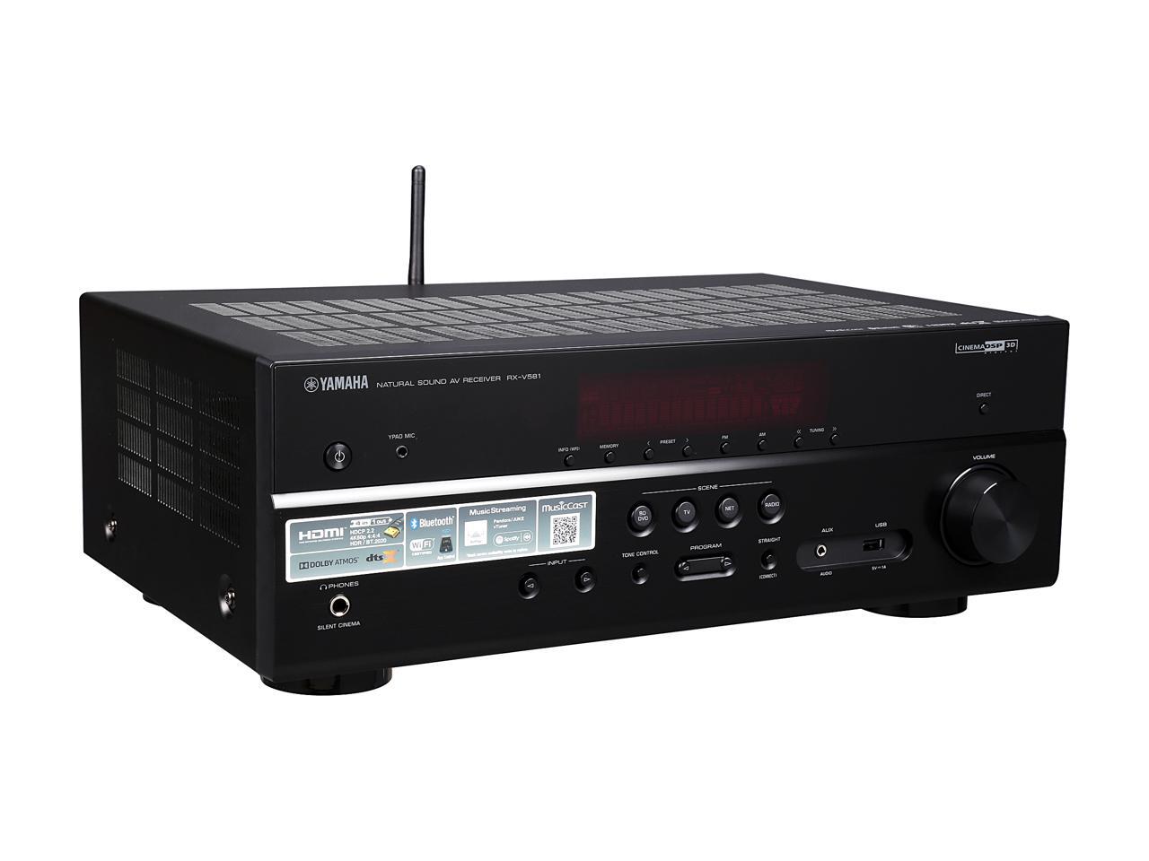 Yamaha RX-V581 7.2-Channel Network A/V Receiver, Black - Newegg.com