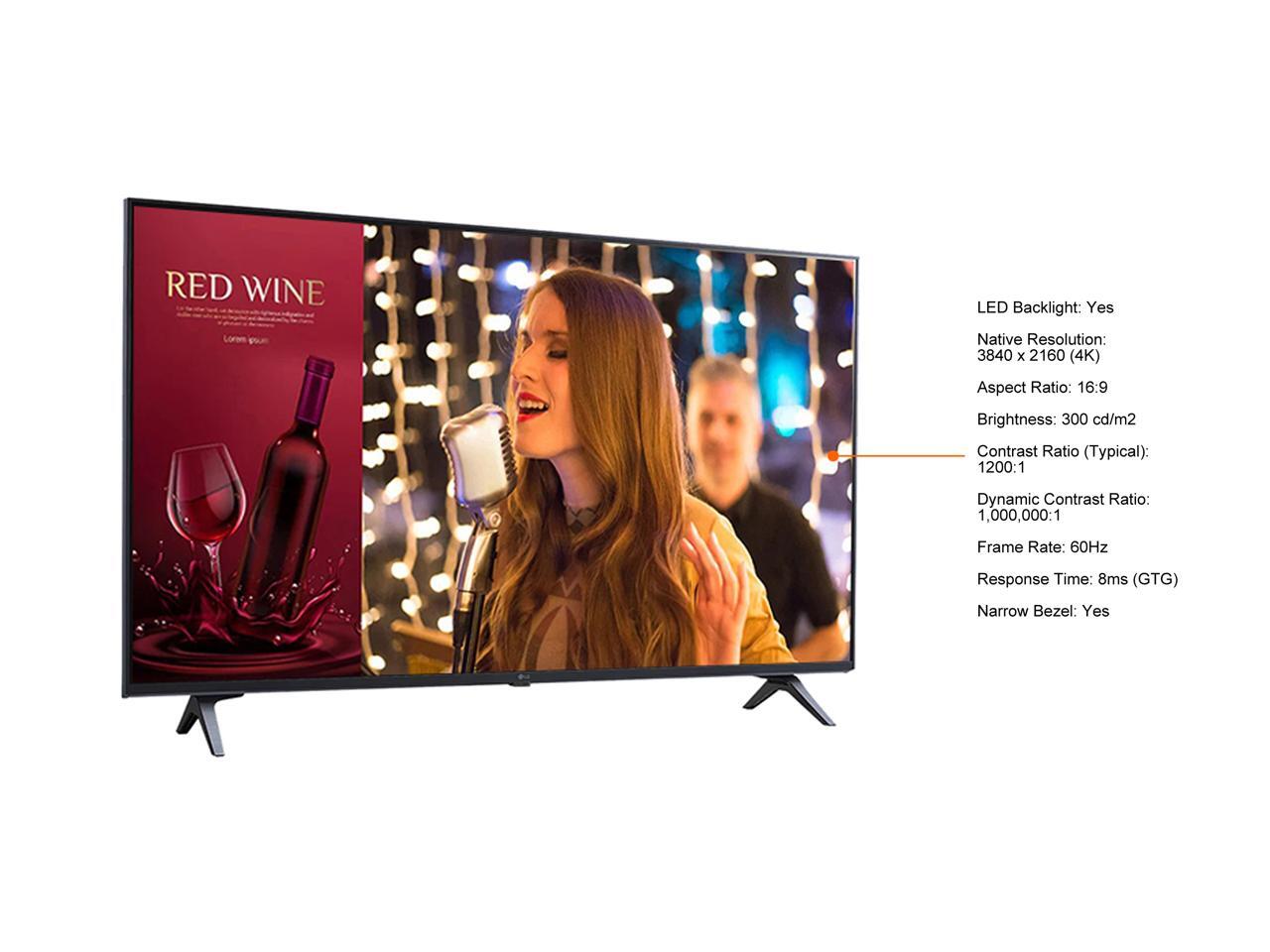 LG 43UR340C9UD 43" UR340C Series UHD Commercial TV with Management ...