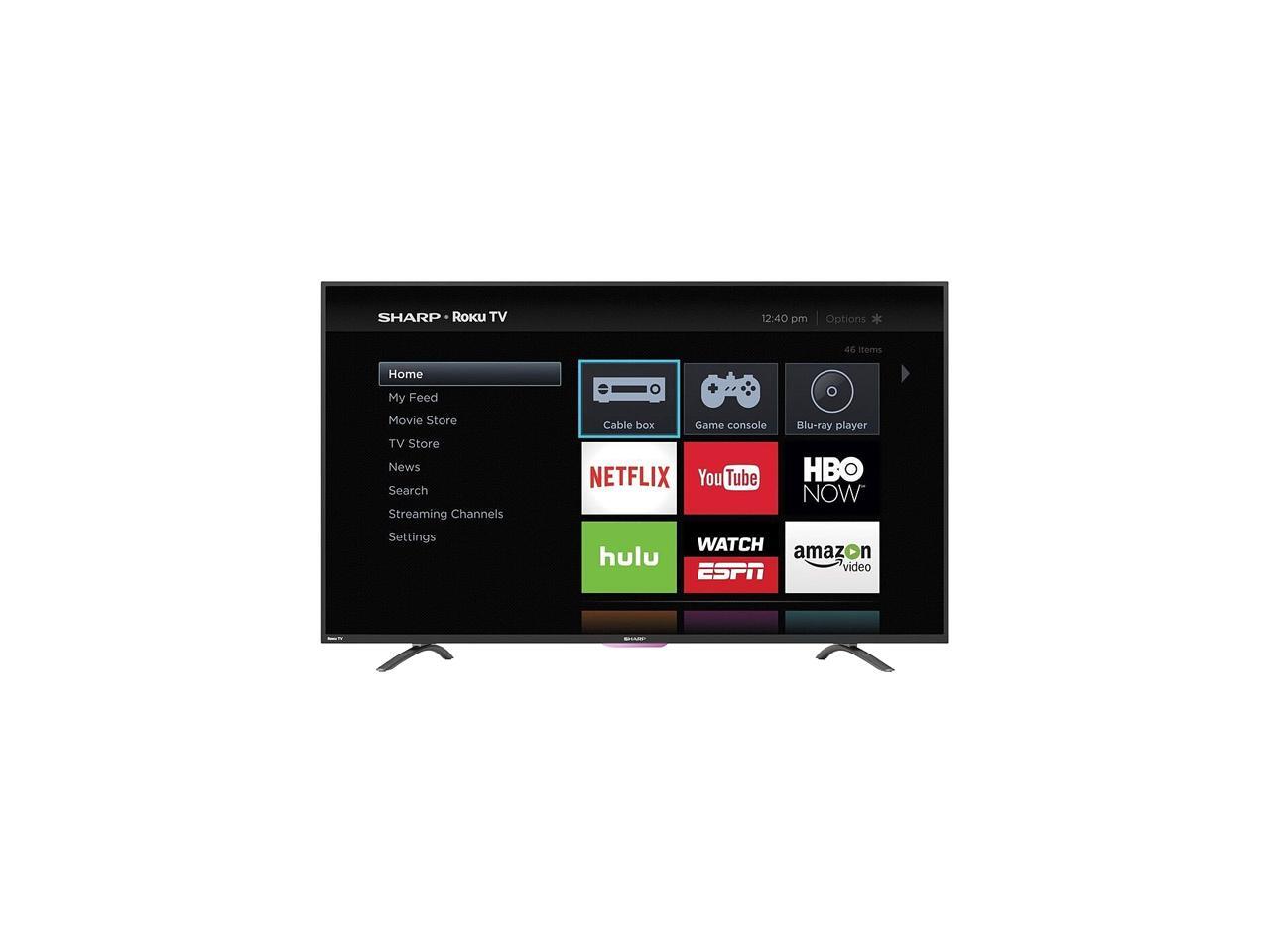 Sharp LC-50N4000U 50-Inch 1080p Roku Smart LED TV - Newegg.com