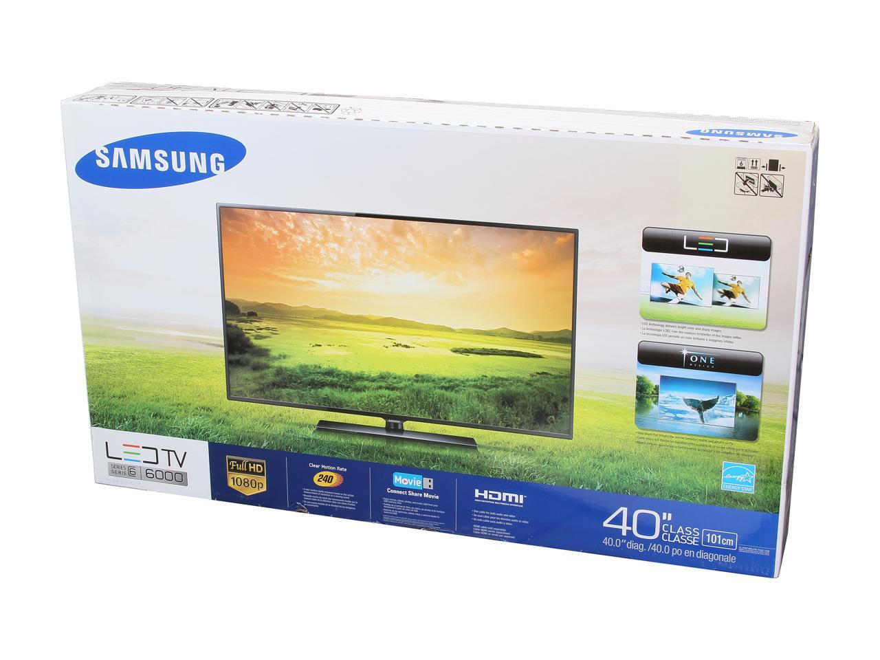 Samsung EH6000 series 40" 1080p 120Hz LED-LCD HDTV w/ 240CMR ...