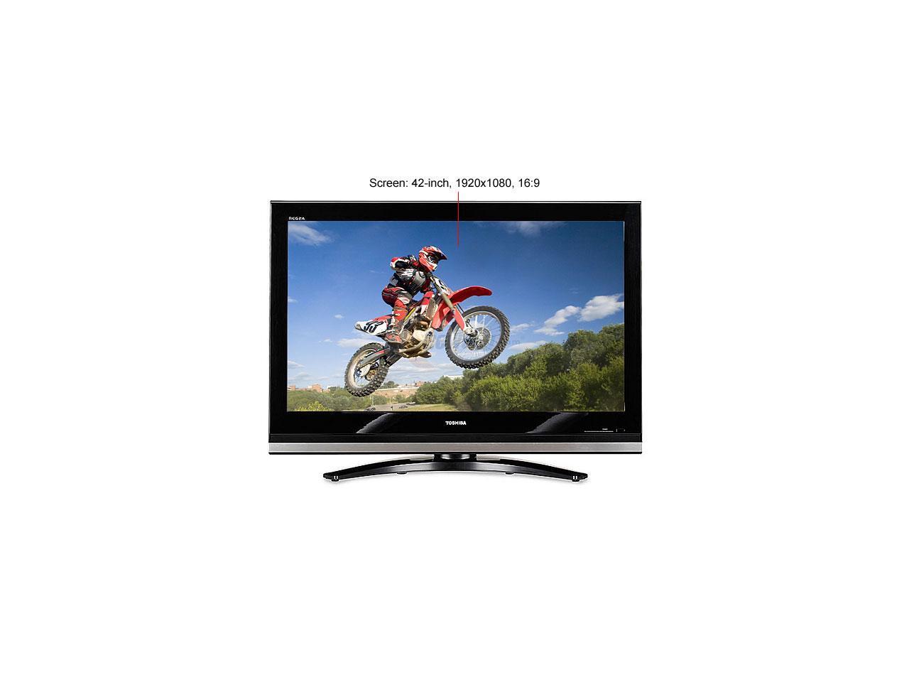 TOSHIBA REGZA 42" 1080p Full HD LCDTV w/ Cinespeed & ColorBurst ...