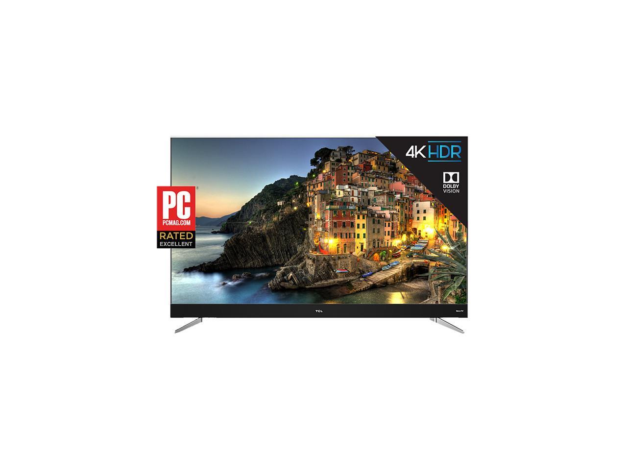 TCL 75C807 Class C-Series 75-Inch 4K UHD Dolby Vision HDR ROKU Smart TV ...
