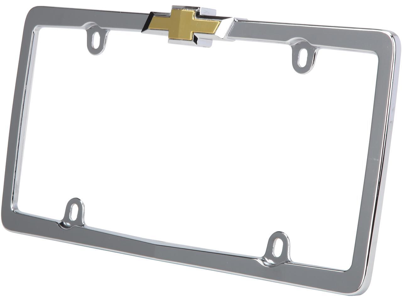 Cruiser Accessories NUT_10437 Chevy License Plate Frame, Chrome/Gold ...