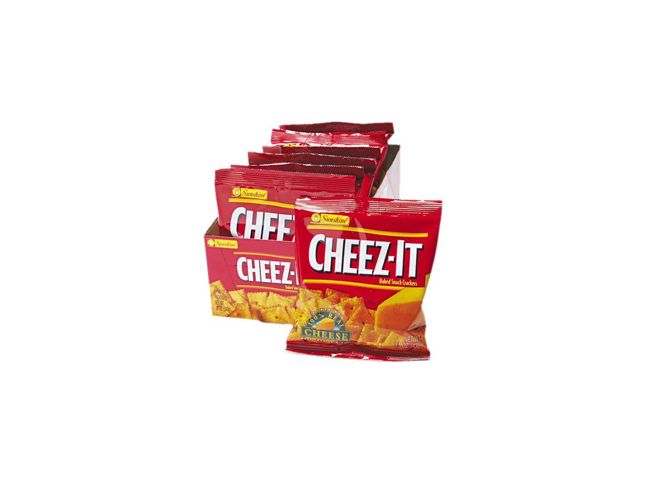 Kellogg’s 12233 Cheez-It Crackers, 1.5oz Single-Serving Snack Pack, 8 ...