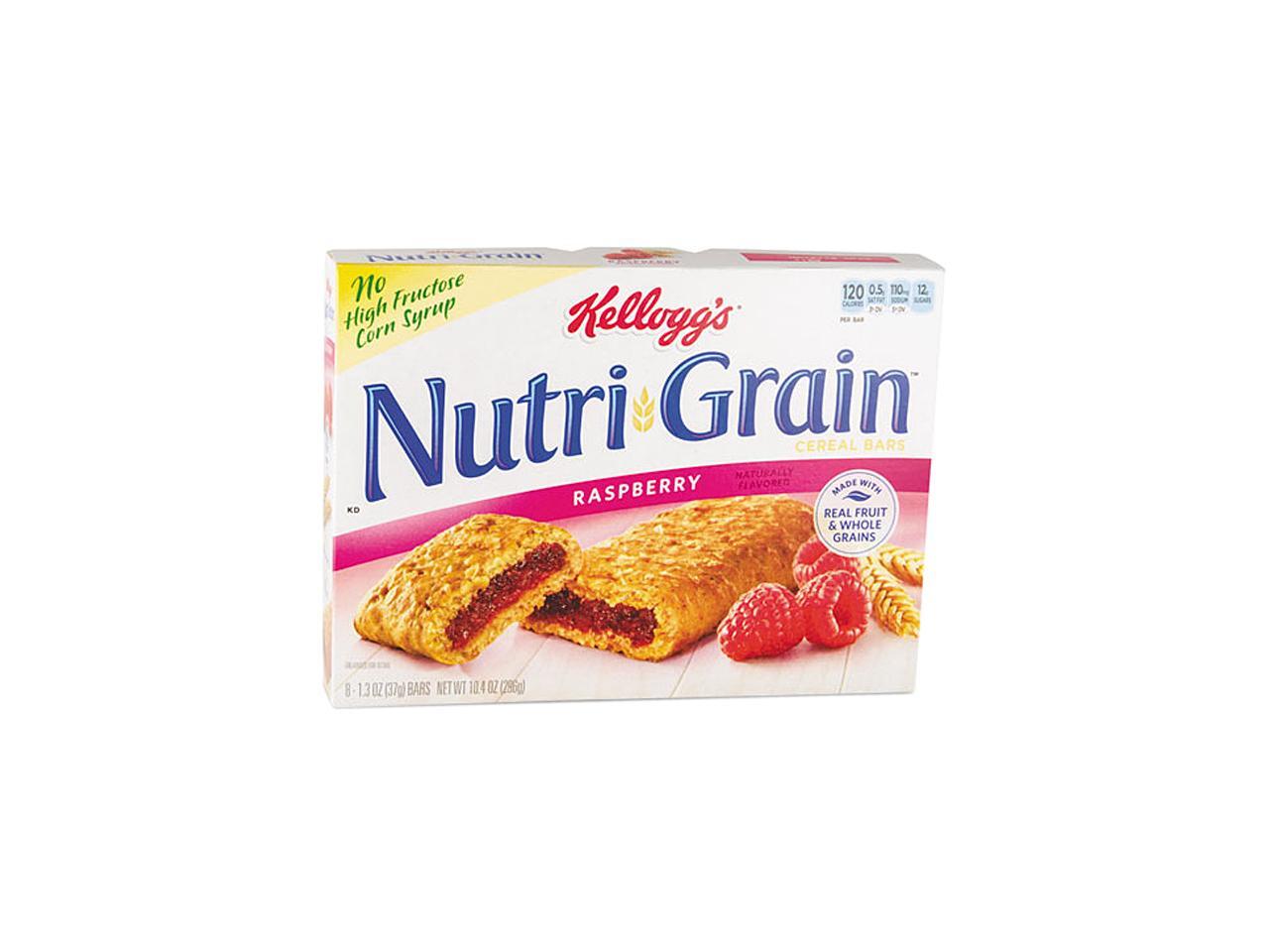 Kellogg’s 35845 Nutri-Grain Cereal Bars, Raspberry, Indv Wrapped 1.3oz ...