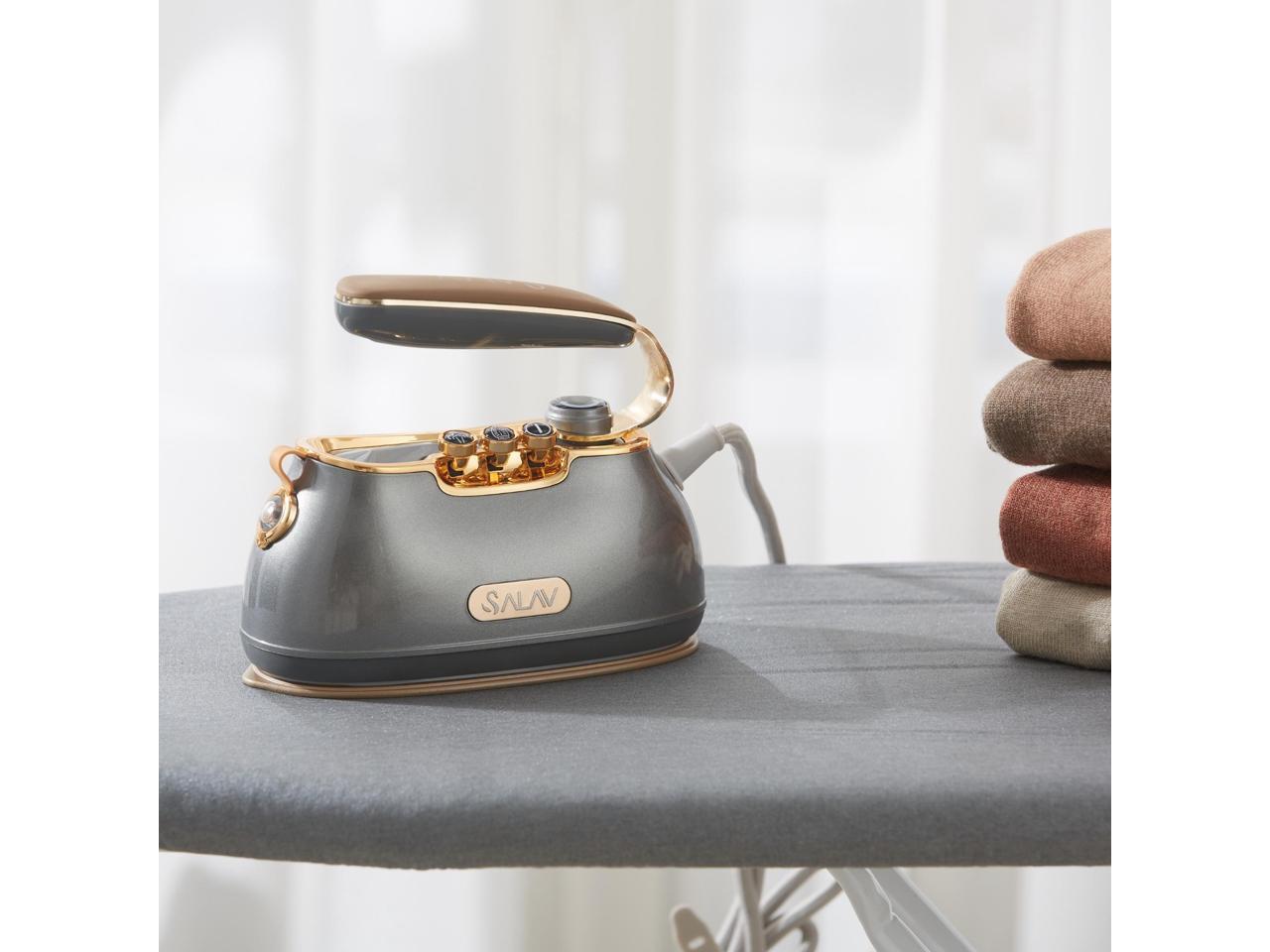 SALAV Retro Edition Duopress Steamer and Iron, Titanium - Newegg.com