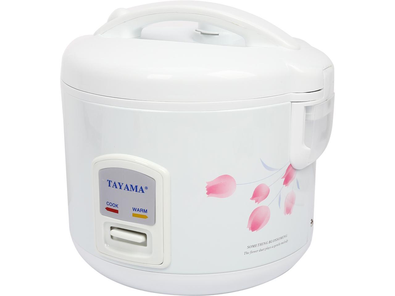 Tayama TRC-08 White Direct Heat 8 Cups (Cooked) Electric Rice Cooker ...