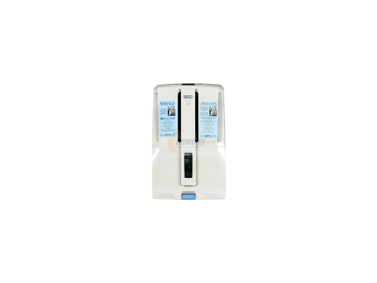 Delonghi DD50P 50-Pint Capacity Dehumidifier with Pump White - Newegg.com
