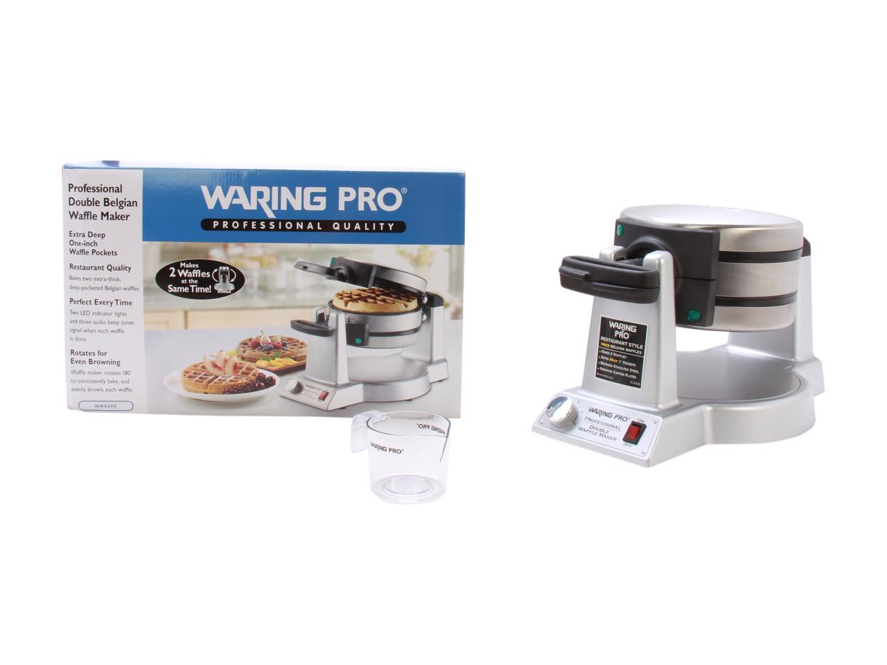 Waring Pro WMK600 Stainless Steel Double Belgian-Waffle Maker - Newegg.com