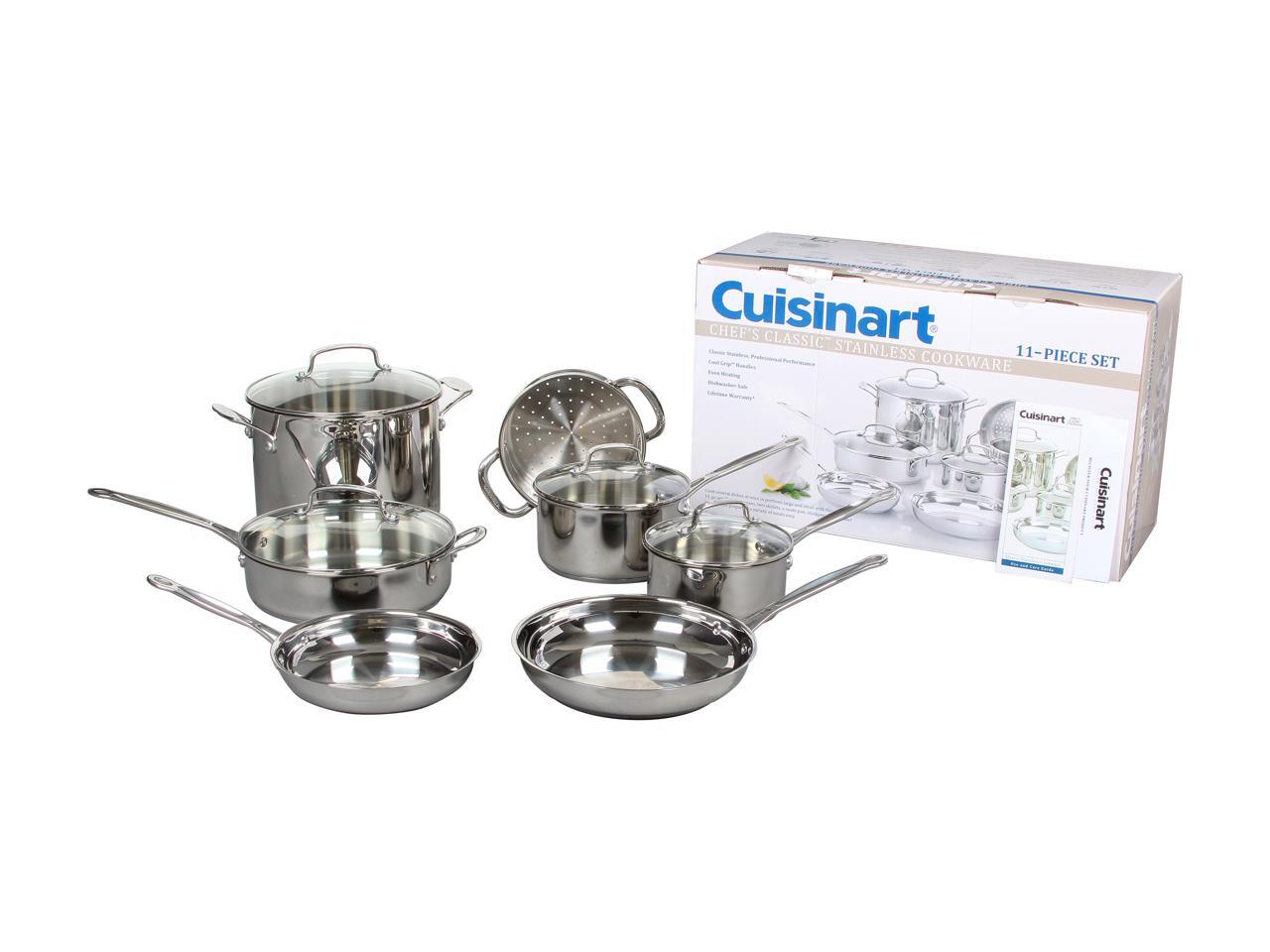 Cuisinart 11 Piece Chef's Classic Cookware Set - Newegg.com