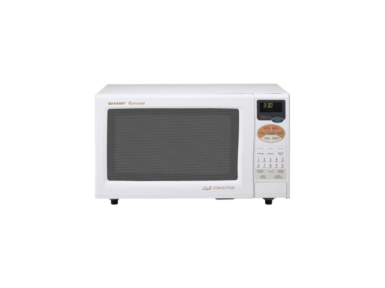Sharp 0.9 Cu. Ft. Convection Microwave Oven R820BW - Newegg.com