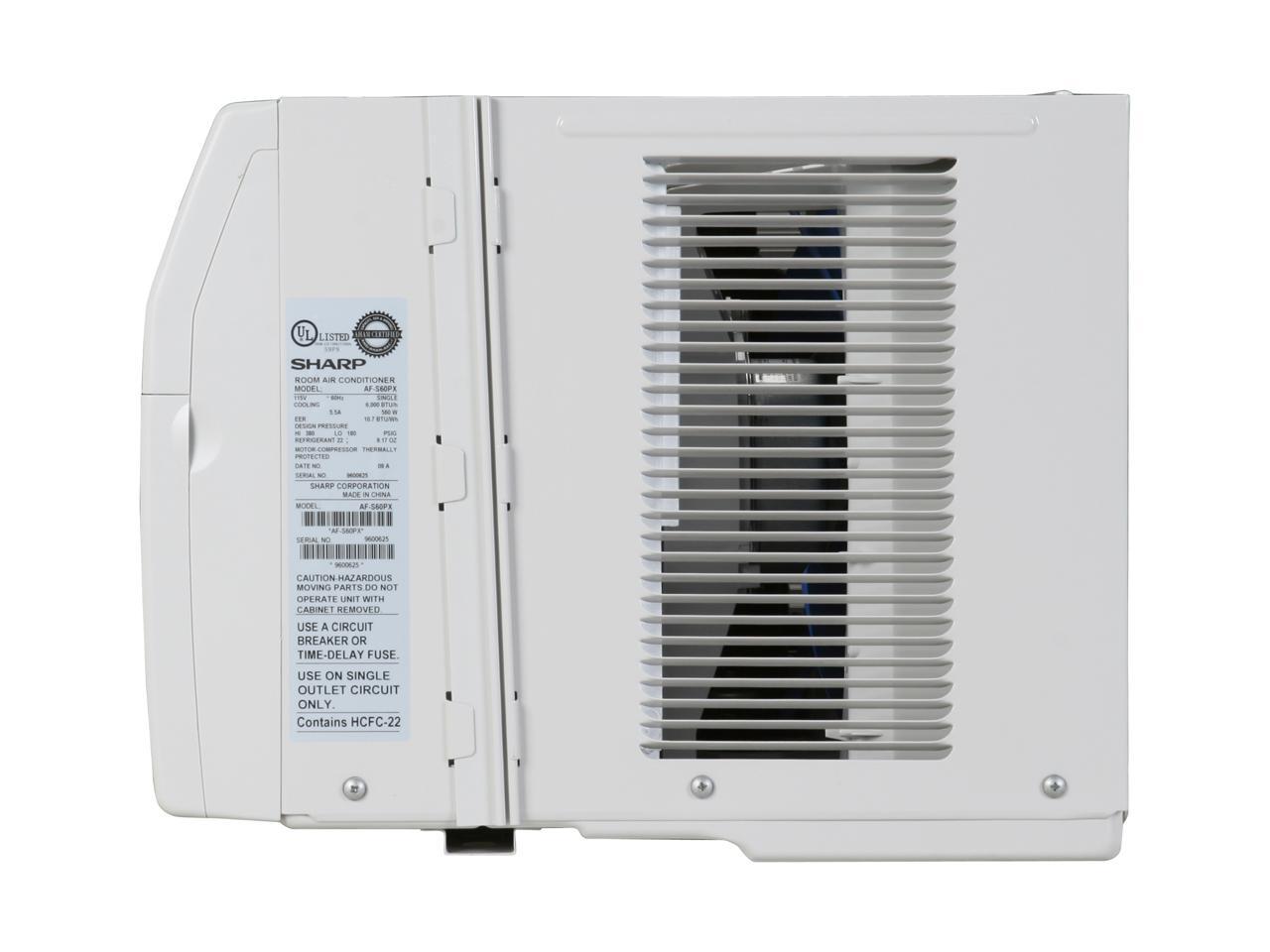 SHARP AF-S60PX 6,000 Cooling Capacity (BTU) Window Air Conditioner ...
