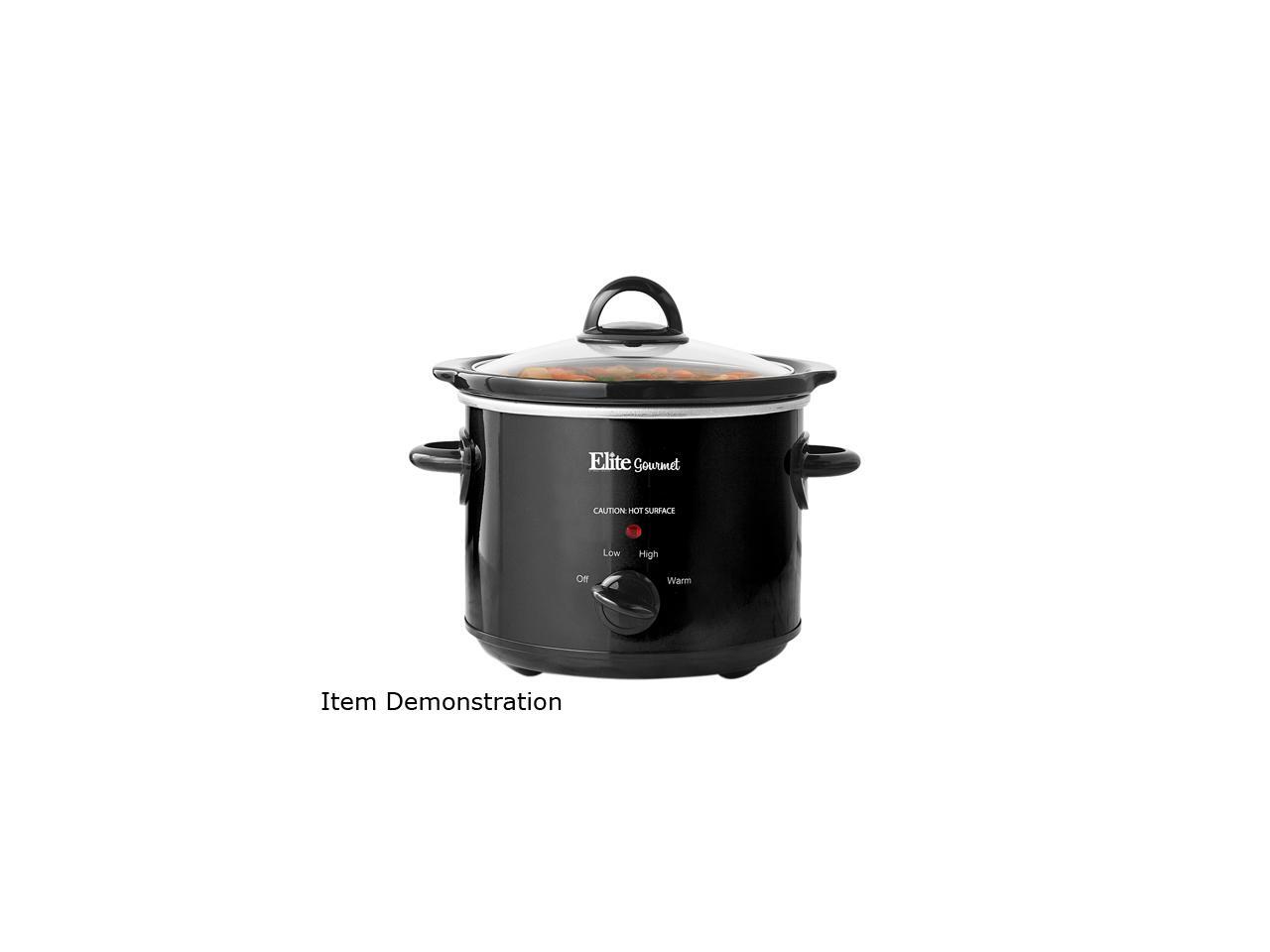 Maxi-Matic MST-350B Black Elite Cuisine Black 3 Qt. Electric Slow ...