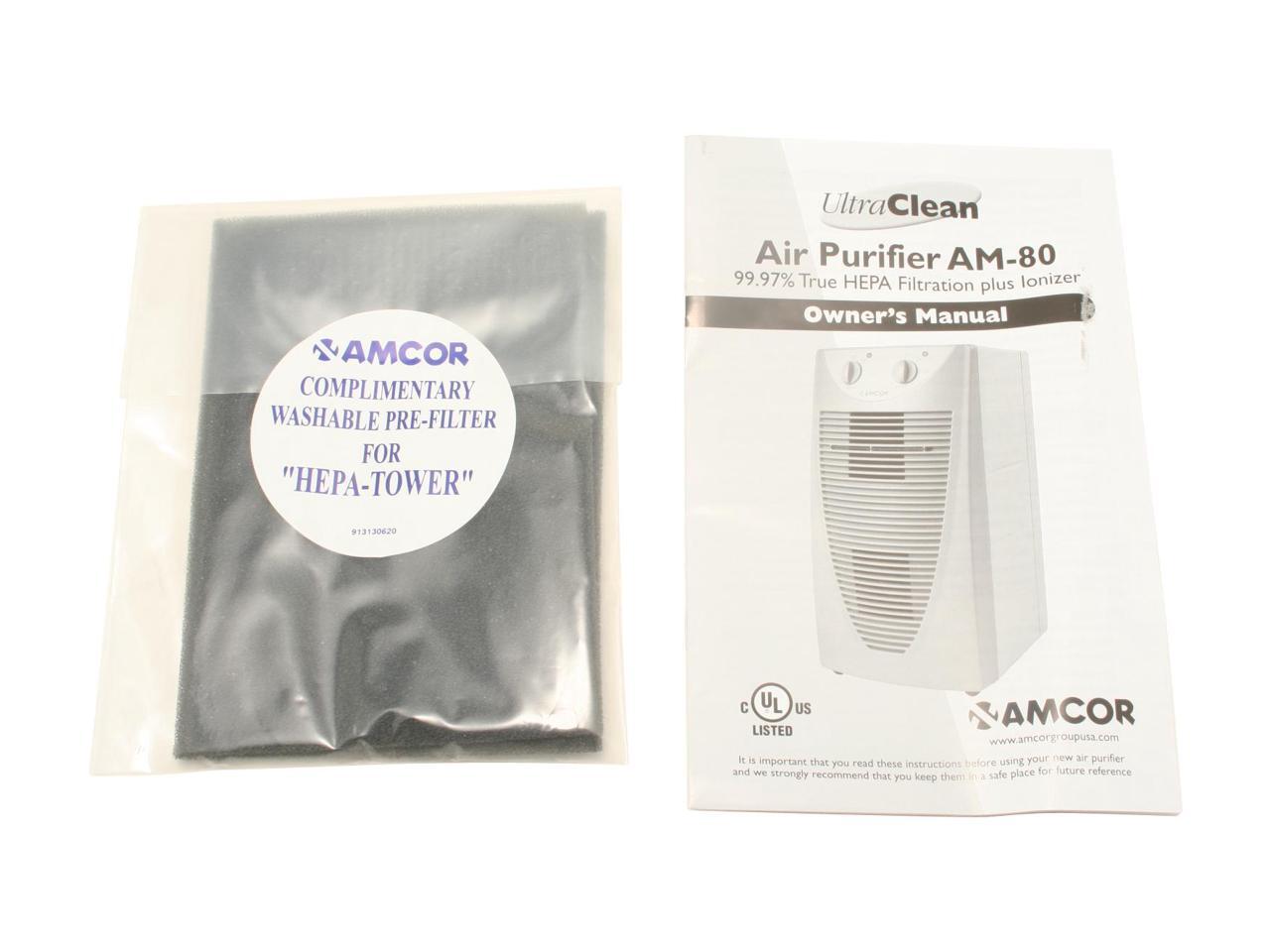 Amcor AM-80 True HEPA Filtration plus Ionizer - Newegg.com