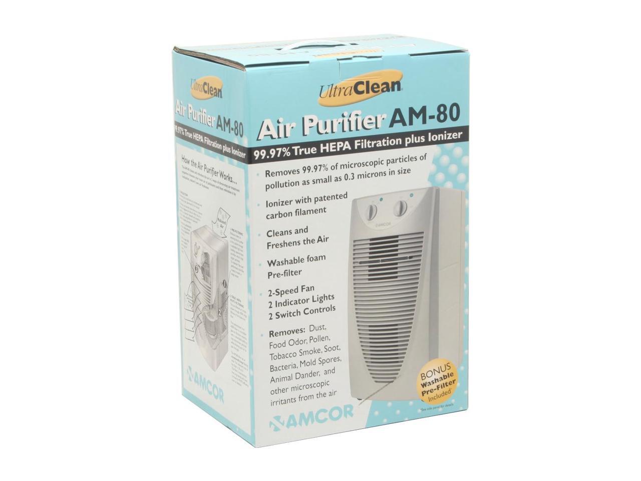 Amcor AM-80 True HEPA Filtration plus Ionizer - Newegg.com