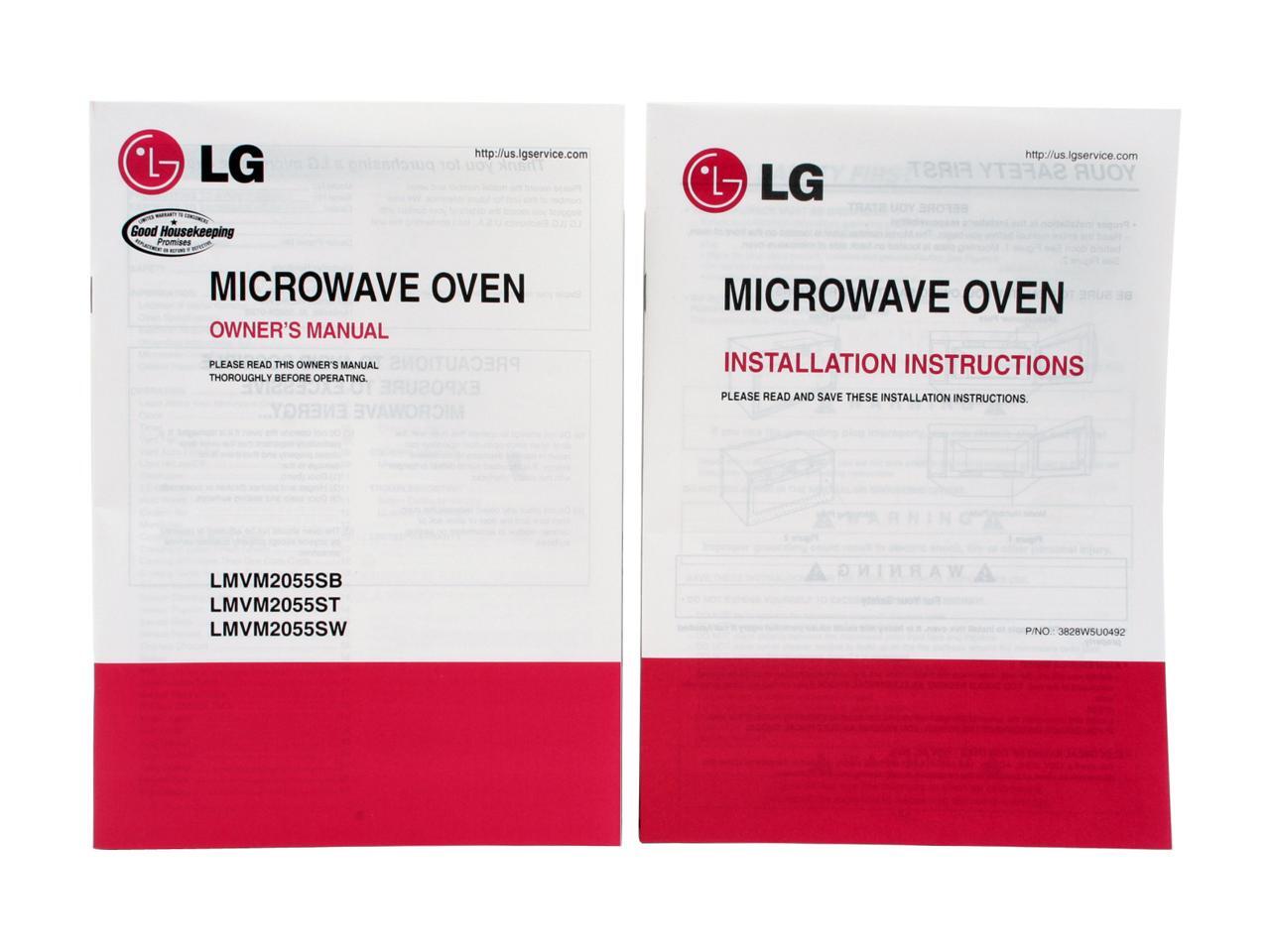 LG Over-the-Range Microwave Oven LMVM2055ST - Newegg.com