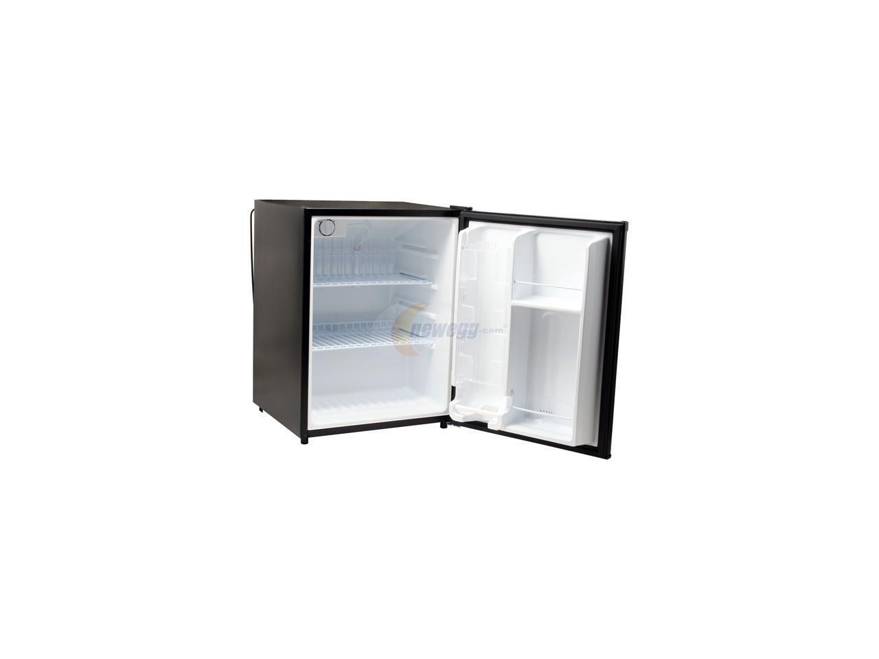 SANYO 2.4 cu. ft. Deluxe Mid-Size Refrigerator with Cycle Defrost Black ...