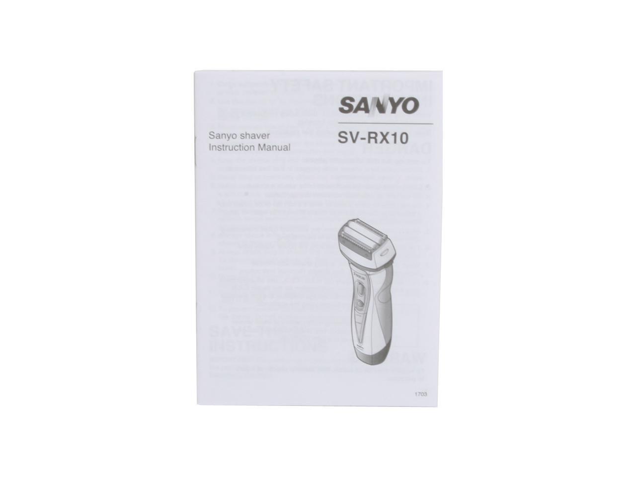 SANYO SV-RX10 Men's Wet / Dry Fastest Rechargeable Shaver - Newegg.com