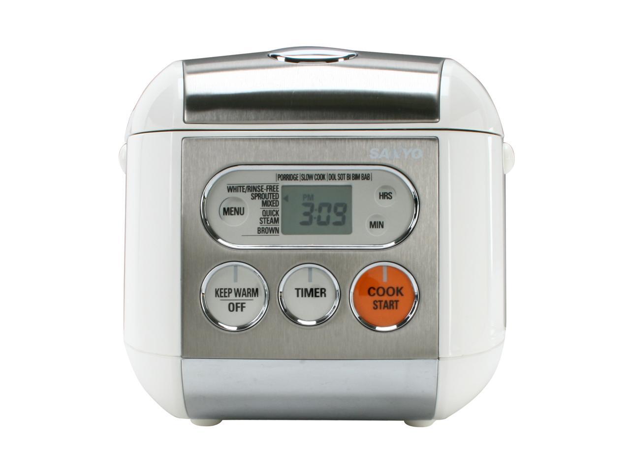 SANYO ECJ-F50S Off-White 5-Cup Micom Rice Cooker & Steamer - Newegg.com