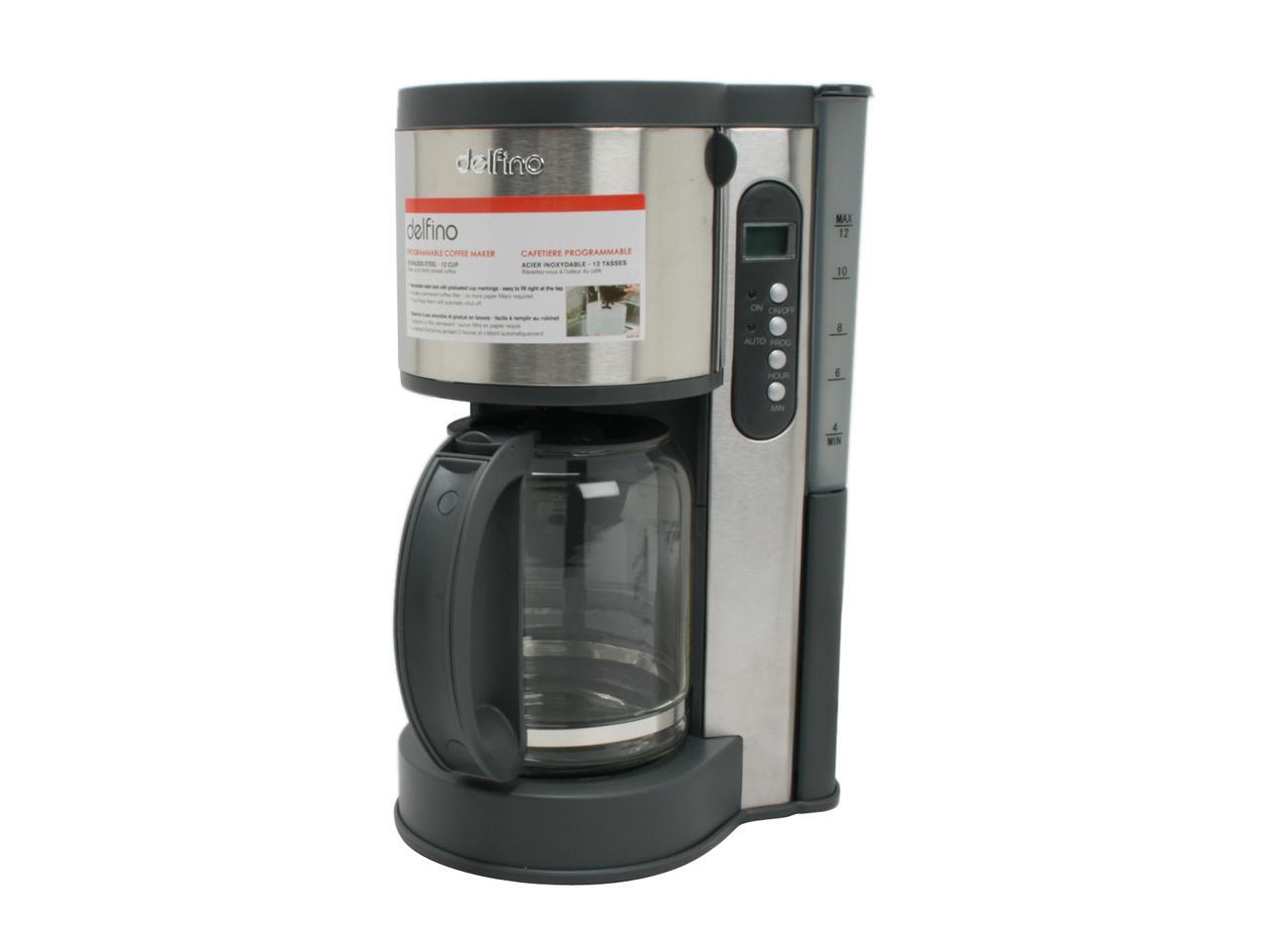 Delfino DLFC-381 Stainless steel Programmable Coffee Maker - Newegg.ca