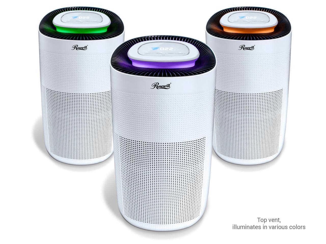 Rosewill True HEPA Air Purifier, Active UV Light with Carbon Filter ...