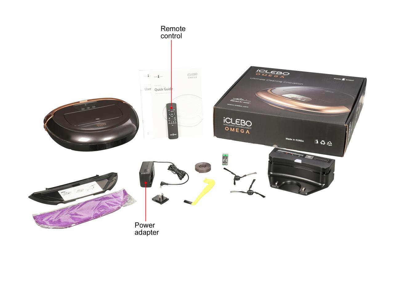 Yujin Robot YCR-M07-10 iClebo Omega Robot Vacuum - Gold - Newegg.com