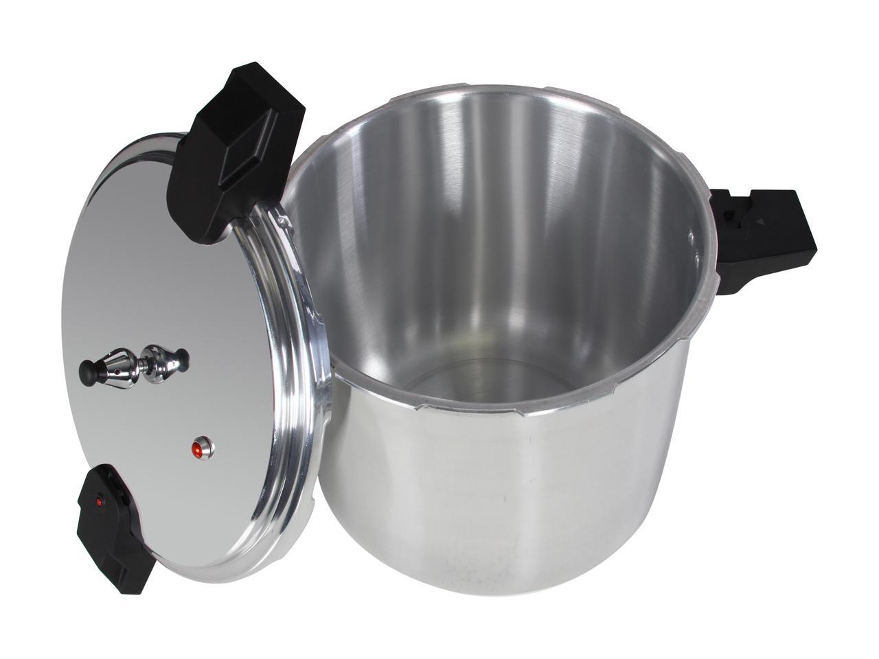 Mirro 92122A Polished Aluminum Dishwasher Safe 22-Quart Pressure Cooker ...