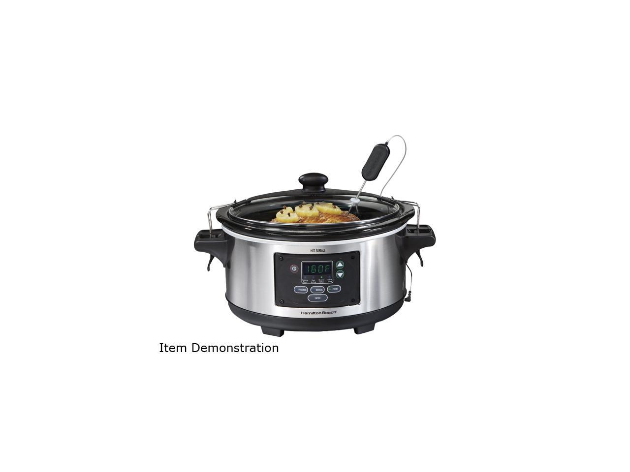 Hamilton Beach 33969 Digital 6 Qt Programmable Slow Cooker Crockpot ...