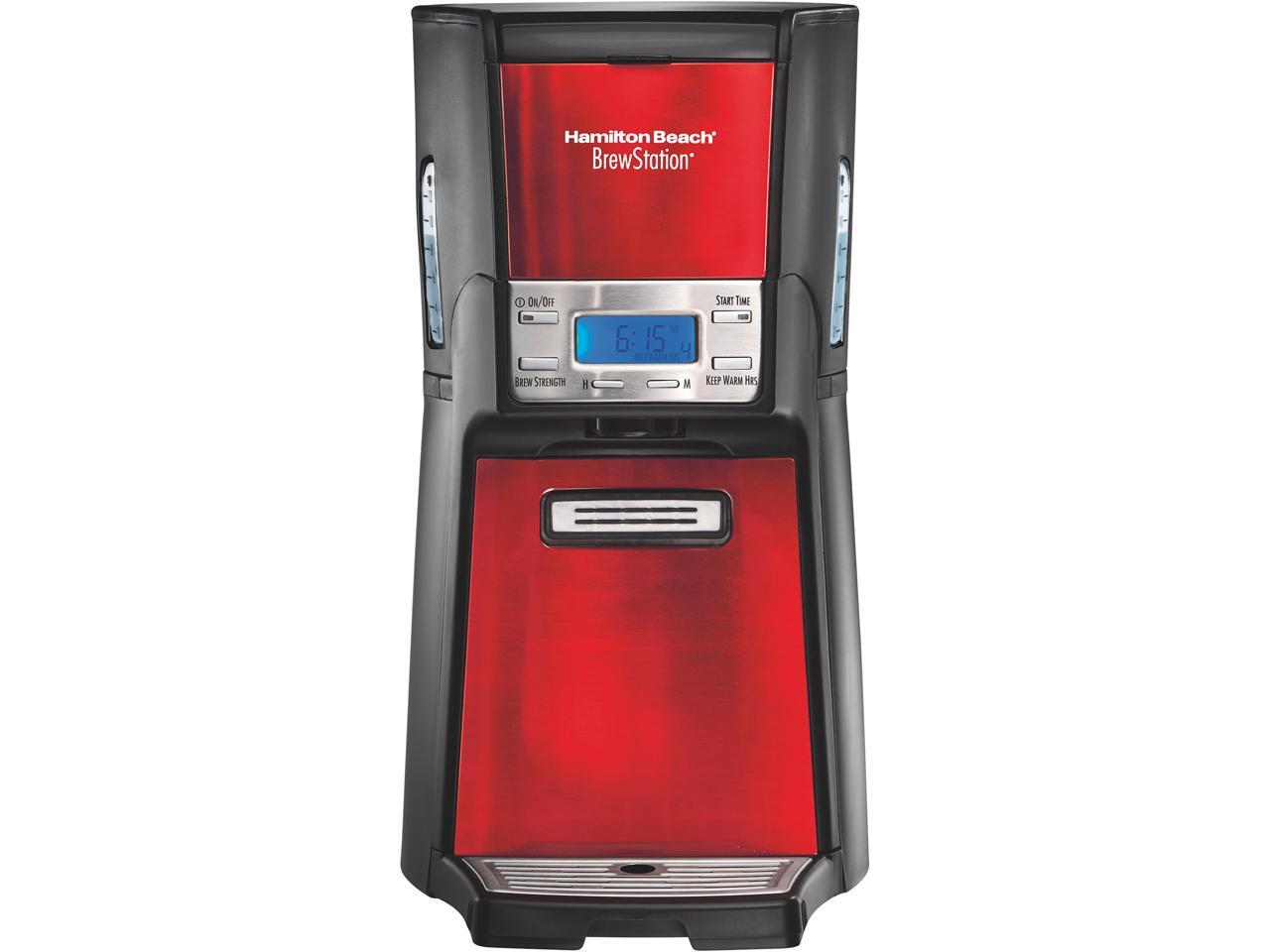 Open Box: Hamilton Beach 48466-mx Red BrewStation 12 Cup Programmable ...
