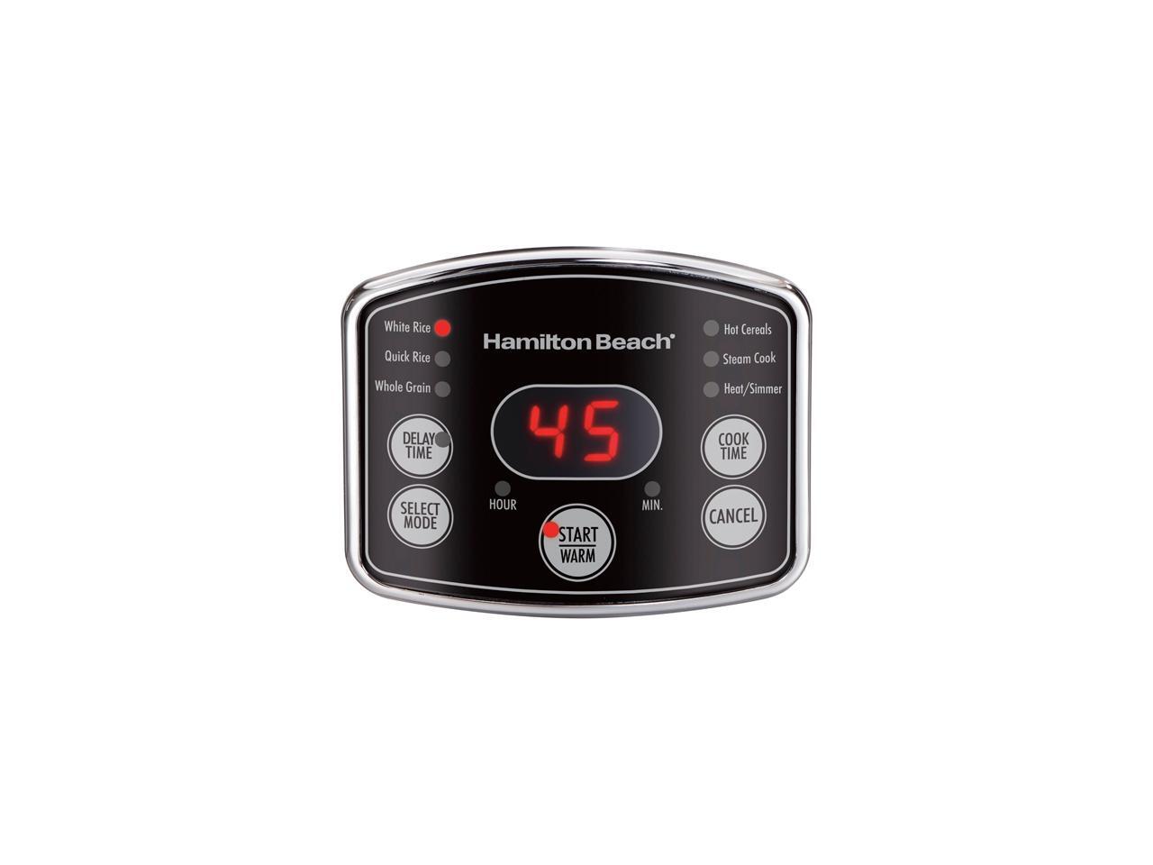 Hamilton Beach 37548 2-14 Cup Capacity (Cooked) Rice/Hot Cereal Cooker ...