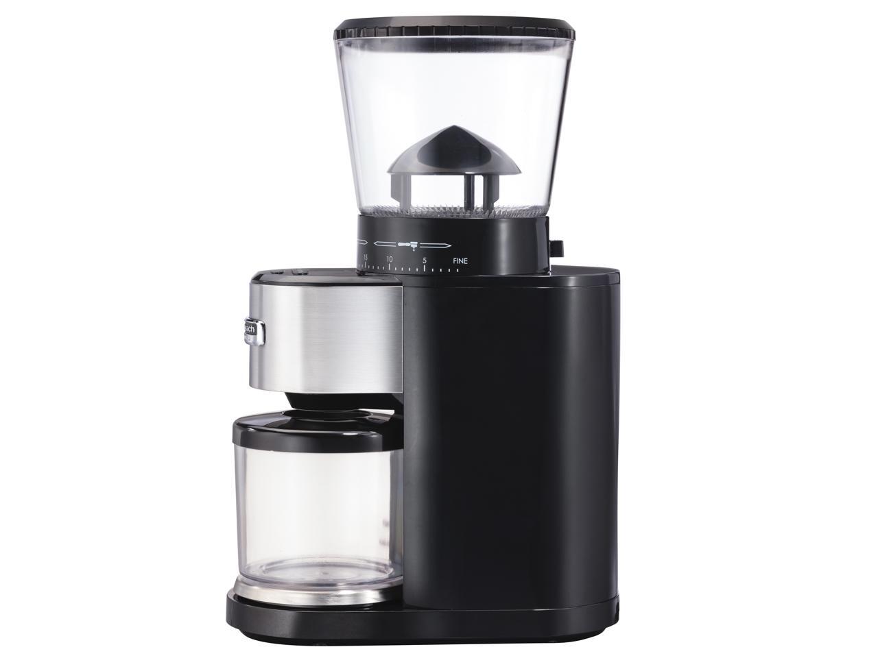 Hamilton Beach 80405 Professional Stainless Steel Conical Burr Digital ...