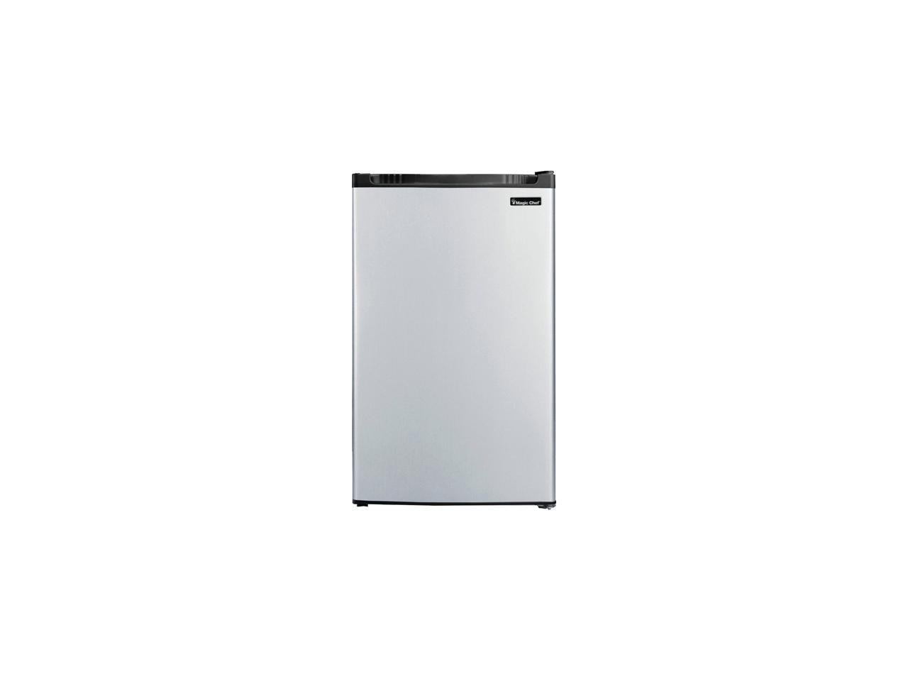 Magic Chef MCBR440S2 4.4 Cu Ft Refrigerator Push Defrost, Stainless VCM ...