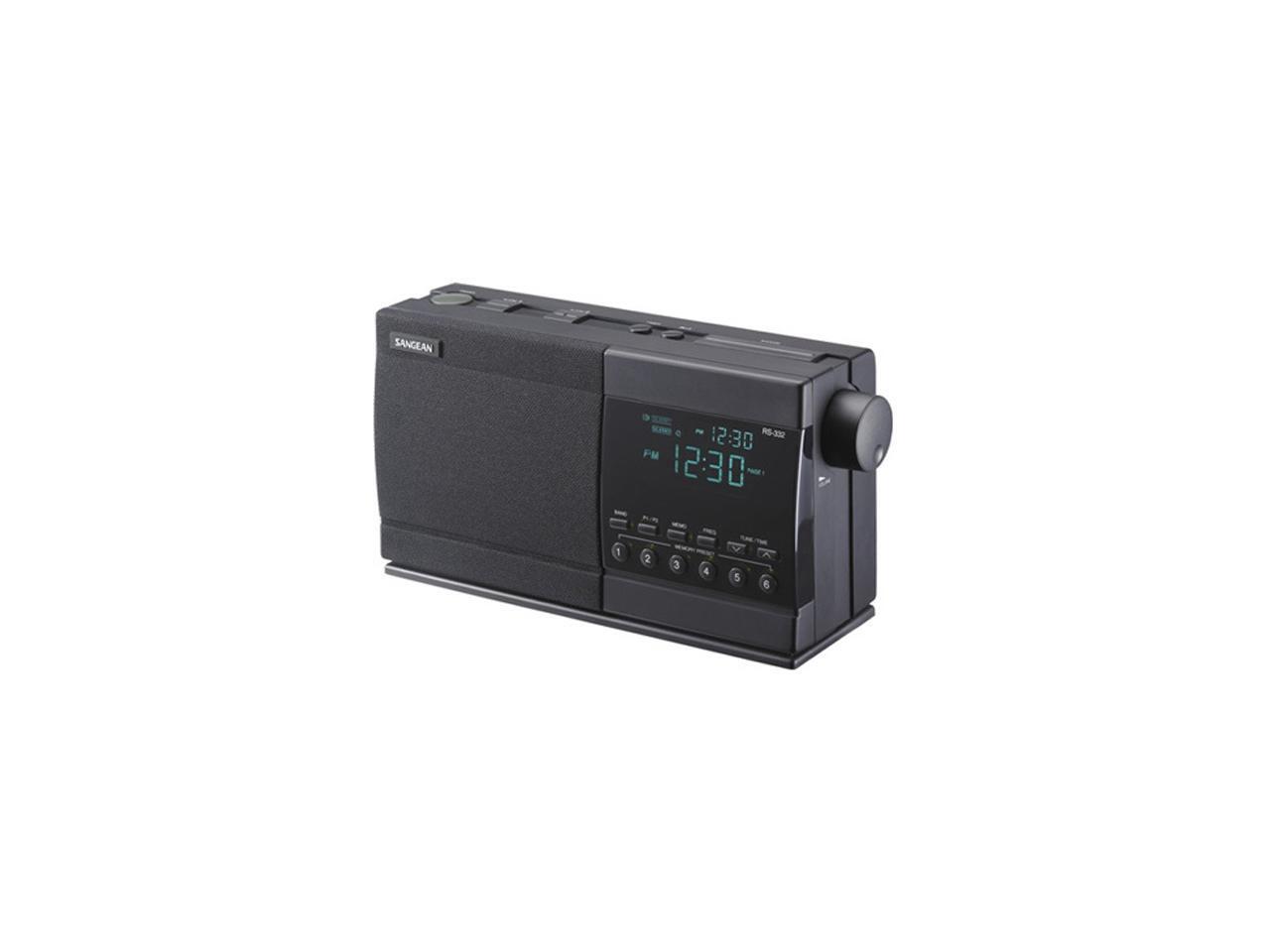 Sangean AM/FM Digital Alarm Clock Extension Unit RS-332 - Newegg.com