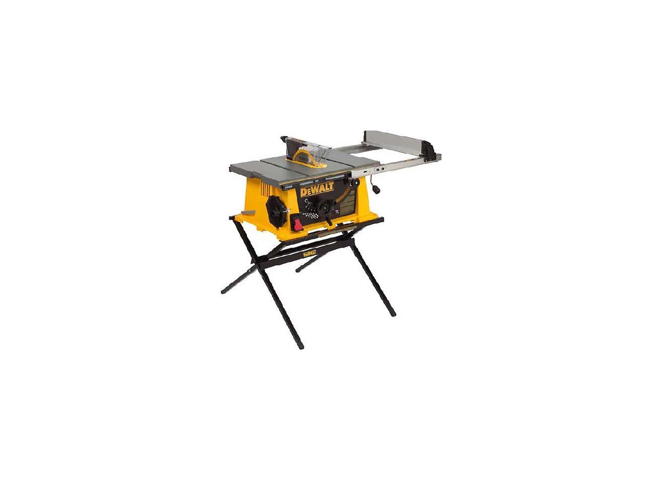 DEWALT DW744X Heavy-Duty 10" Portable Table Saw with Stand - Newegg.com
