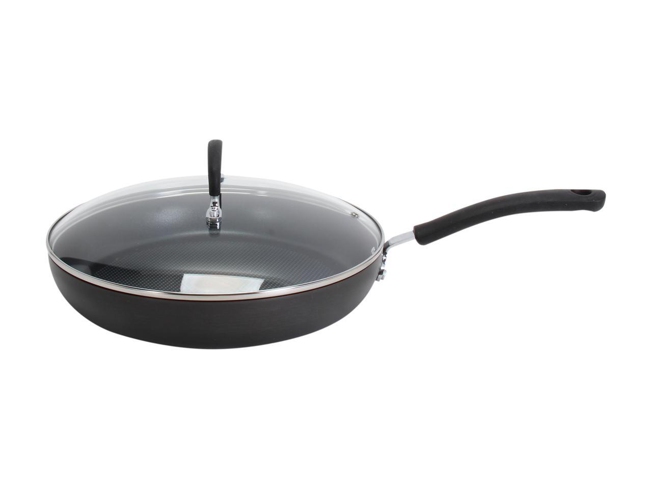 T Fal Ultimate Hard Anodized Nonstick 12 Inch Covered Deep Saute Pan