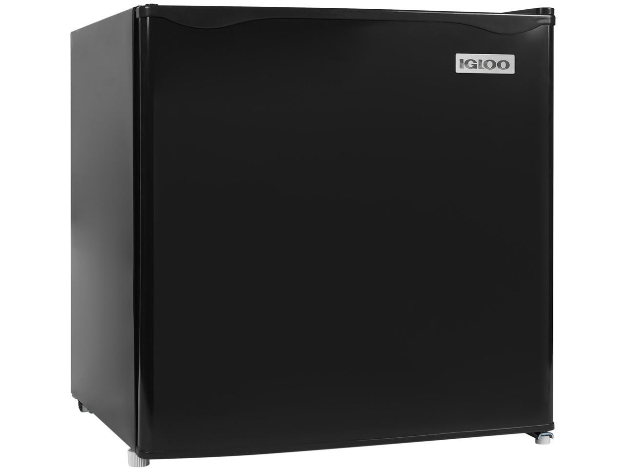 Igloo 1.6 Cu.Ft. Compact Refrigerator, Adjustable Thermostat Black ...